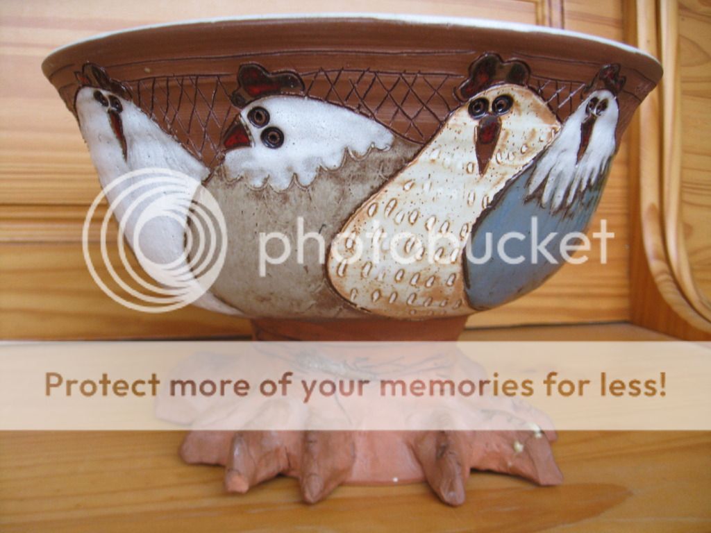 Holly Hooper Pottery Chicken Bowl | Antiques Board